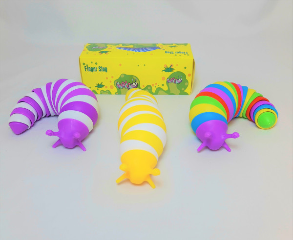 Slinky Slug Regnbåge Fidget - Hobbytoys - EKO:-