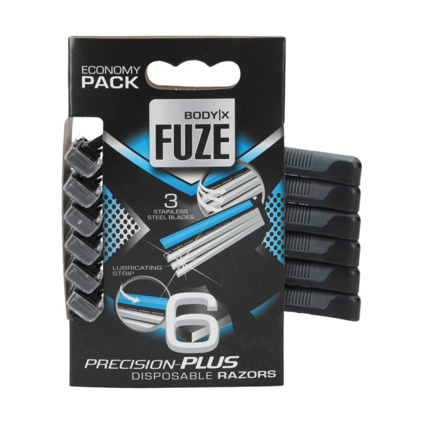 Fuze Engångsrakhyvlar 6P - BODY-X - EKO:-
