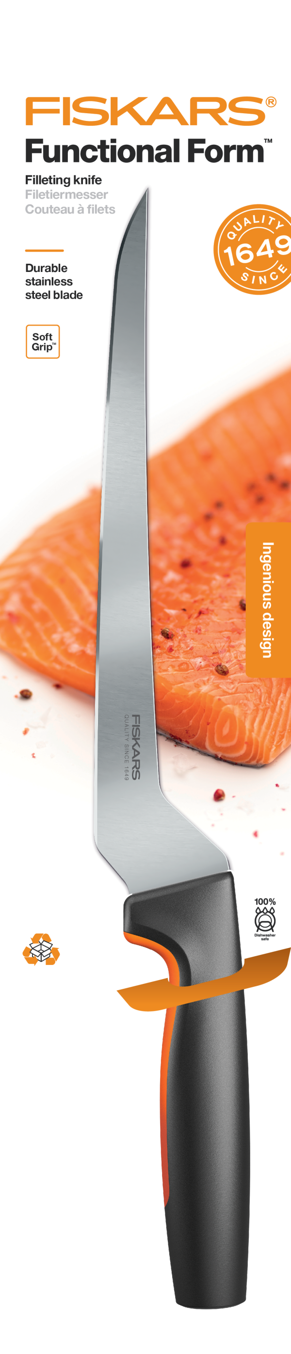 Filékniv 22Cm - Fiskars - EKO:-