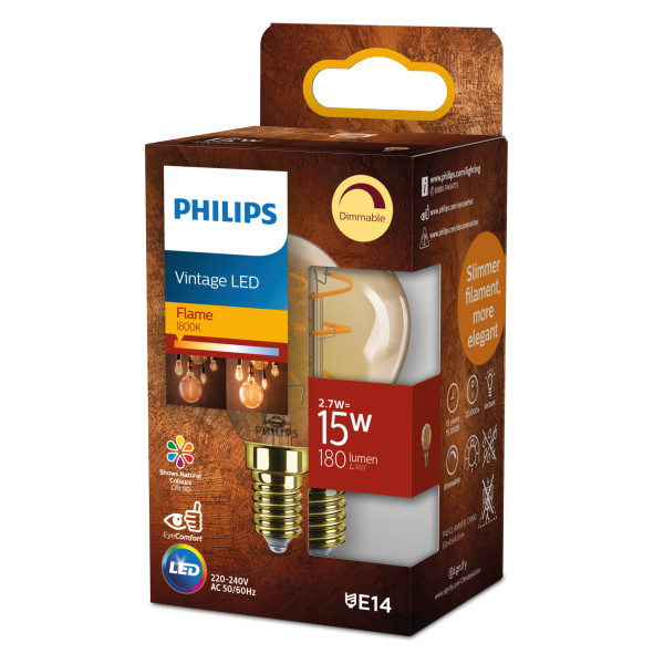PHILIPS LEDCLA 15W KLOT GUL - EKO:-