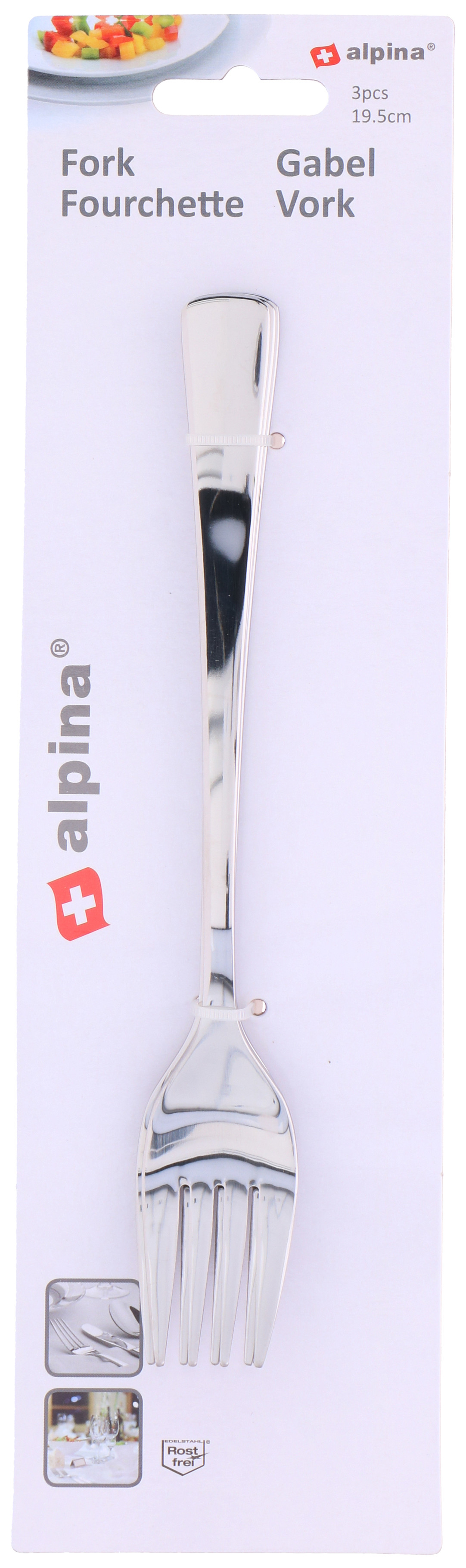 Gaffel 19,5Cm 2,5Mm 3P - ALPINA - EKO:-