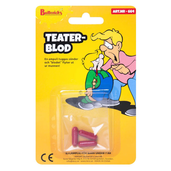 Teater Blod 3 Ampuller - BUTTERICKS - EKO:-
