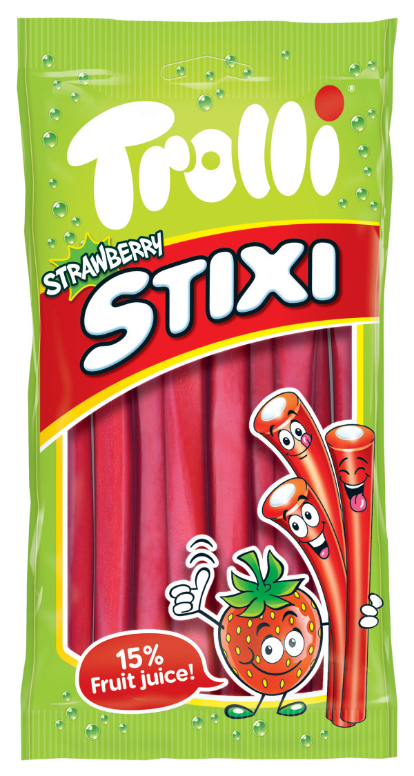 Stixi Jordgubb 85G - TROLLI - EKO:-