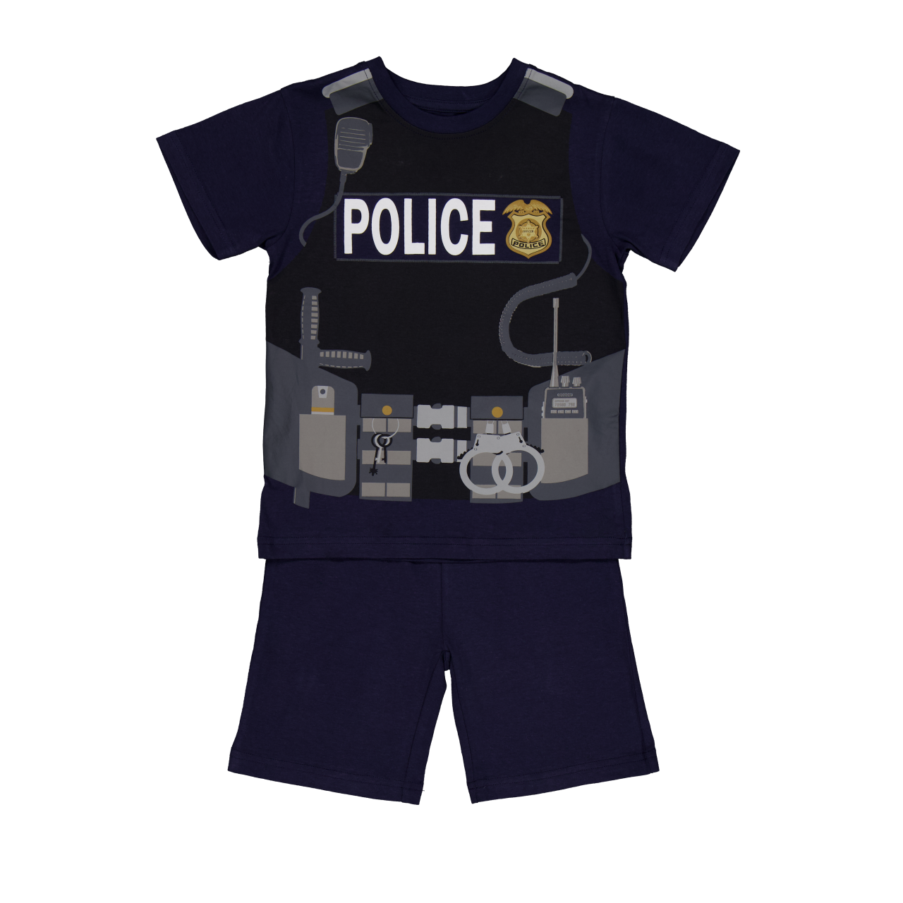Barn Pyjama Polis Kort 86/92-134/140 - Crossbow - EKO:-