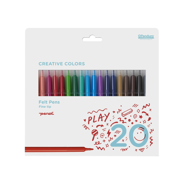 Tuschpenna Tunn 20 St - Panduro - EKO:-