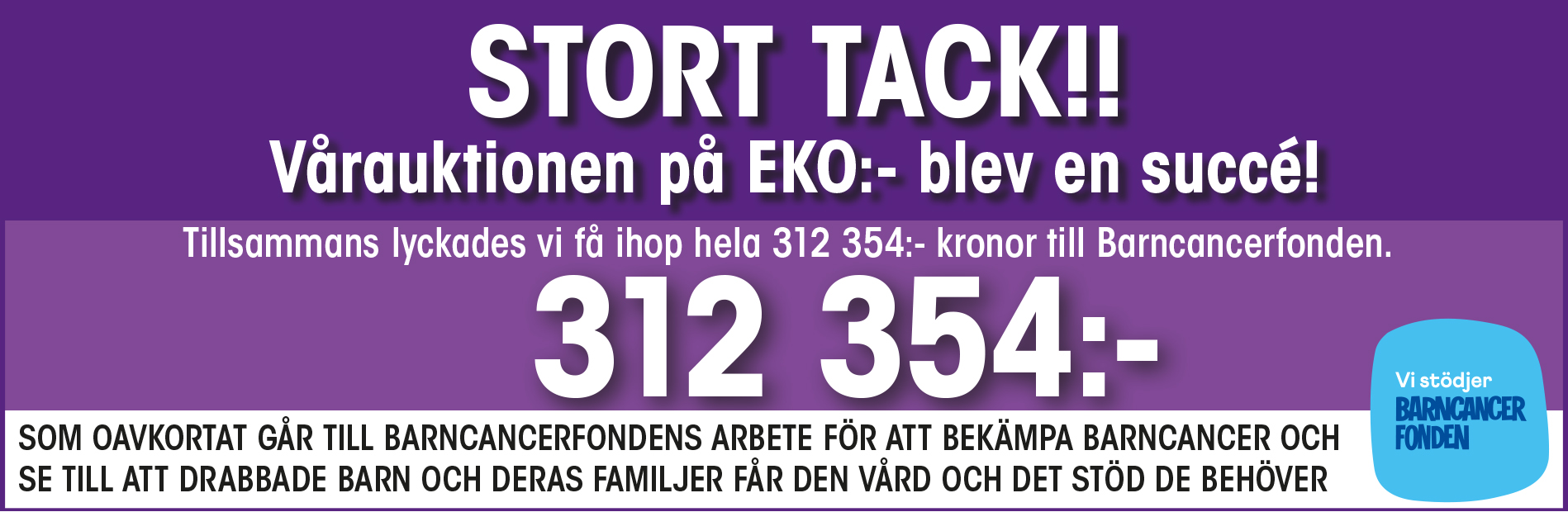 Vårauktion - Tack! - EKO:-